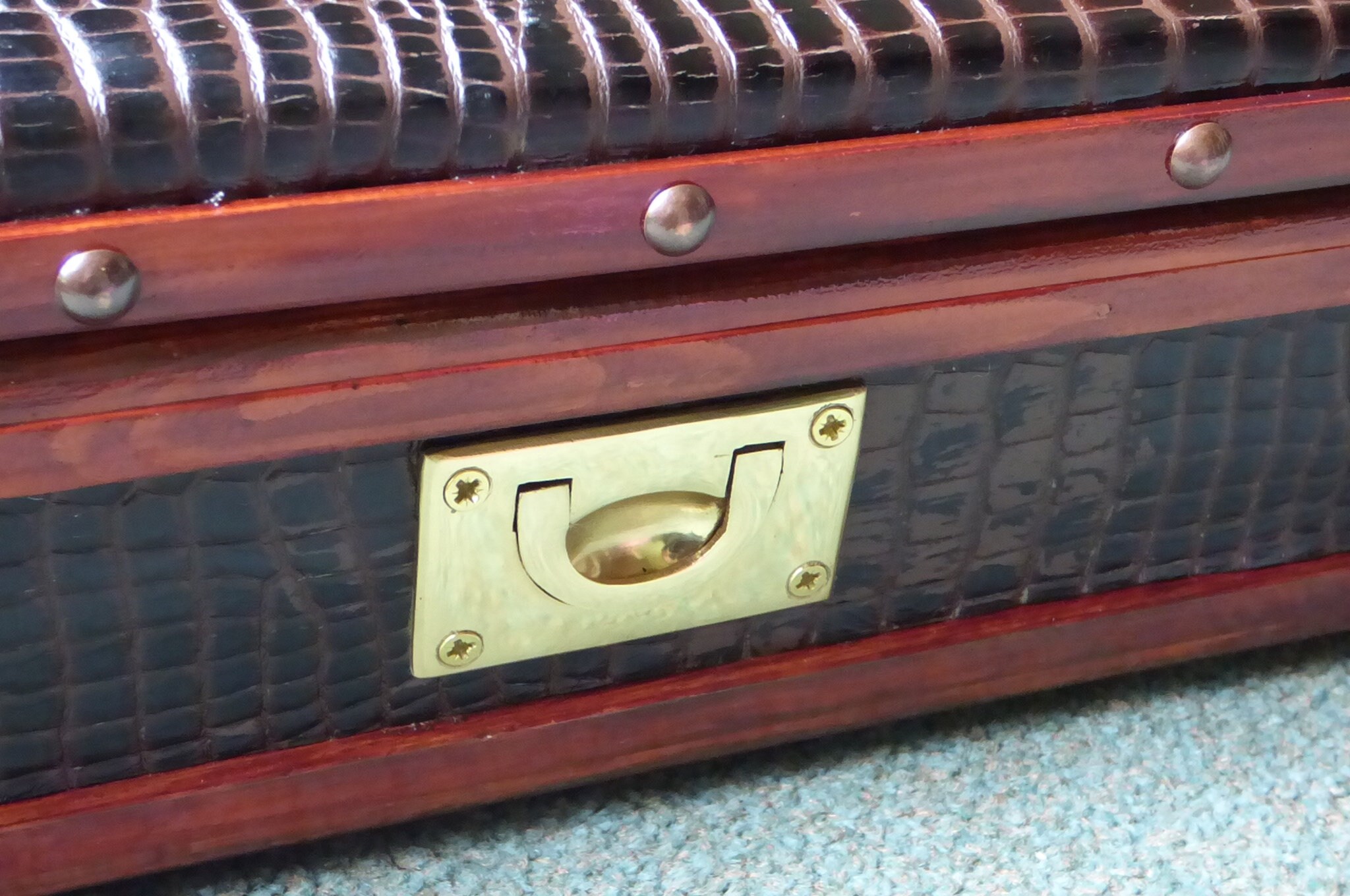 Treasure Box, Jewellery Box, Handmade Wood and Leather, Storage Box ...