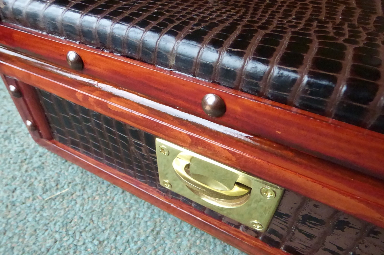 Treasure Box, Jewellery Box, Handmade Wood and Leather, Storage Box ...