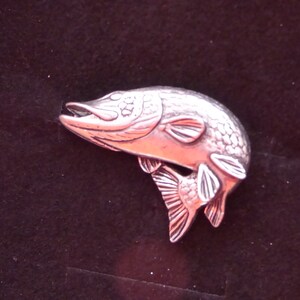Vintage Silvertone Pike Fish Booch, Pin, Badge Pin, Scottish Gift - Etsy UK
