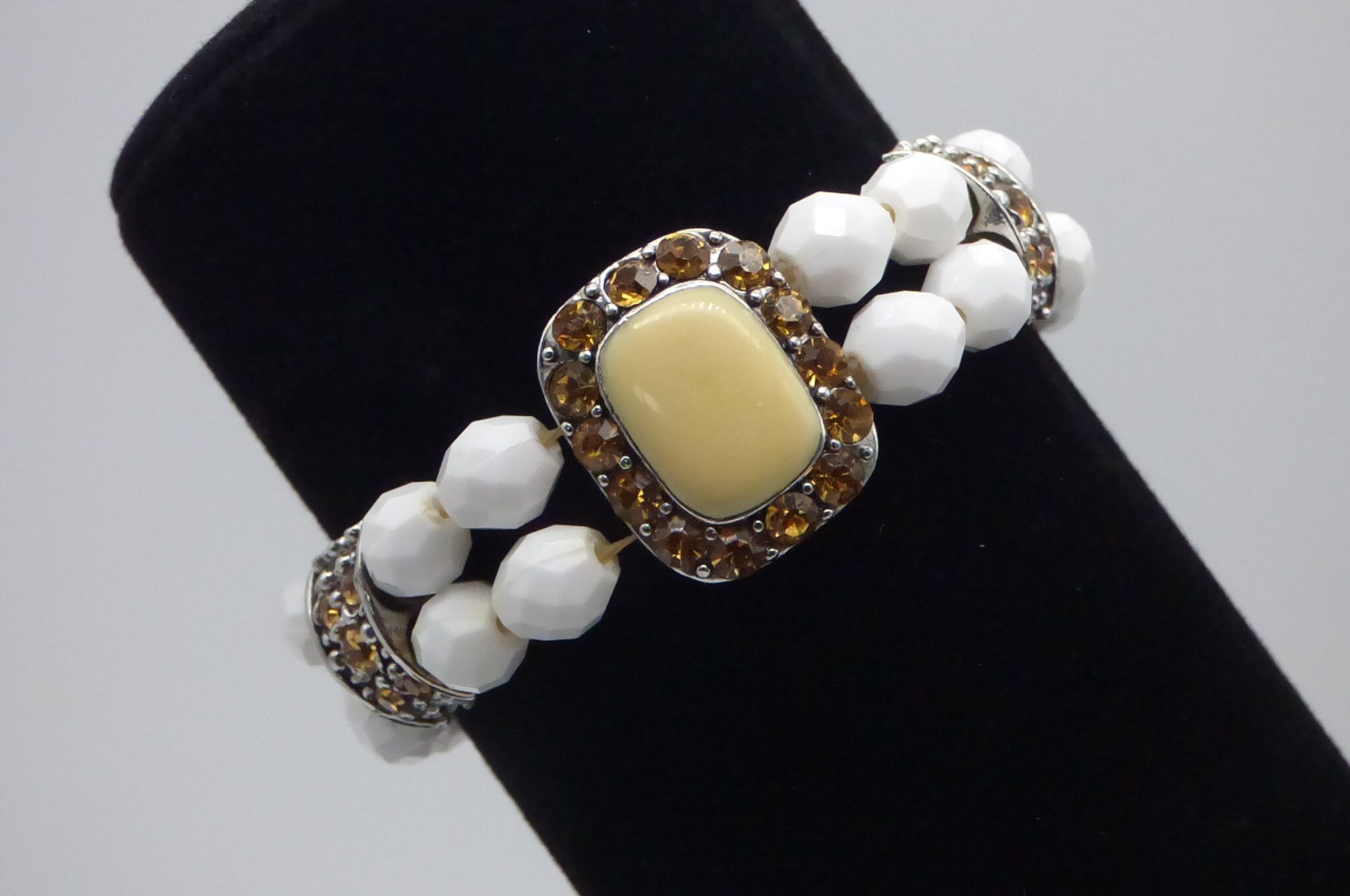 Vintage Elasticated Beaded Bracelet, Bangle, Gift Idea - Etsy UK