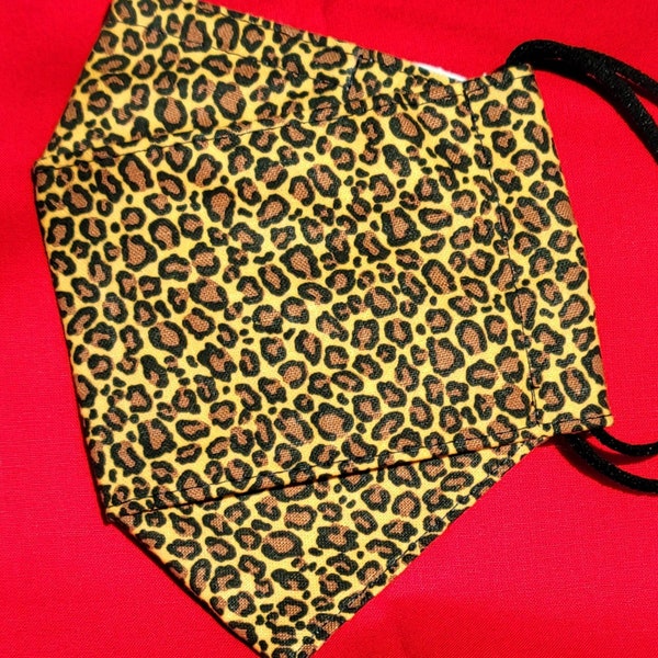 Cheetah Face Mask - Etsy