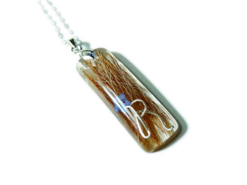 BAR Personalized Hair Locket Resin Keepsake Pendant Baby | Etsy