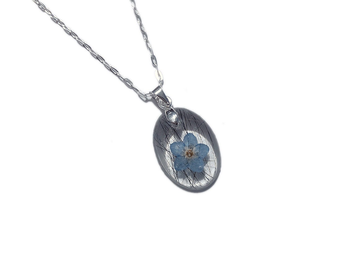 SMALL OVAL Personalized Hair Lock Resin Keepsake | Handmade Jewelry ...