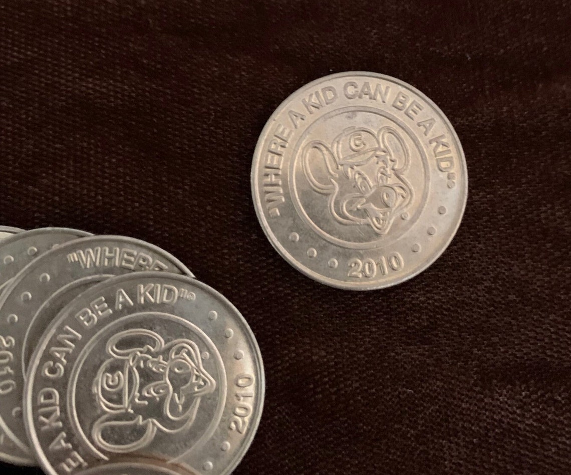 Chuck E Cheese Tokens 2009 2010 Etsy