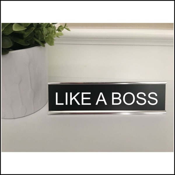 Funny Boss Desk Signs - Etsy