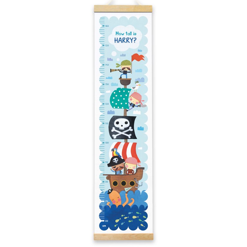 Personalised Pirate Height Chart | Etsy
