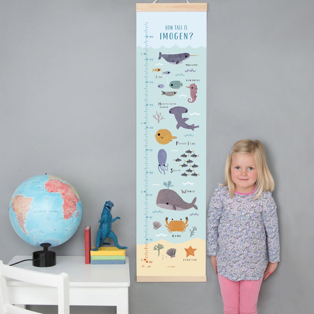 Personalised Ocean Height Chart - Etsy