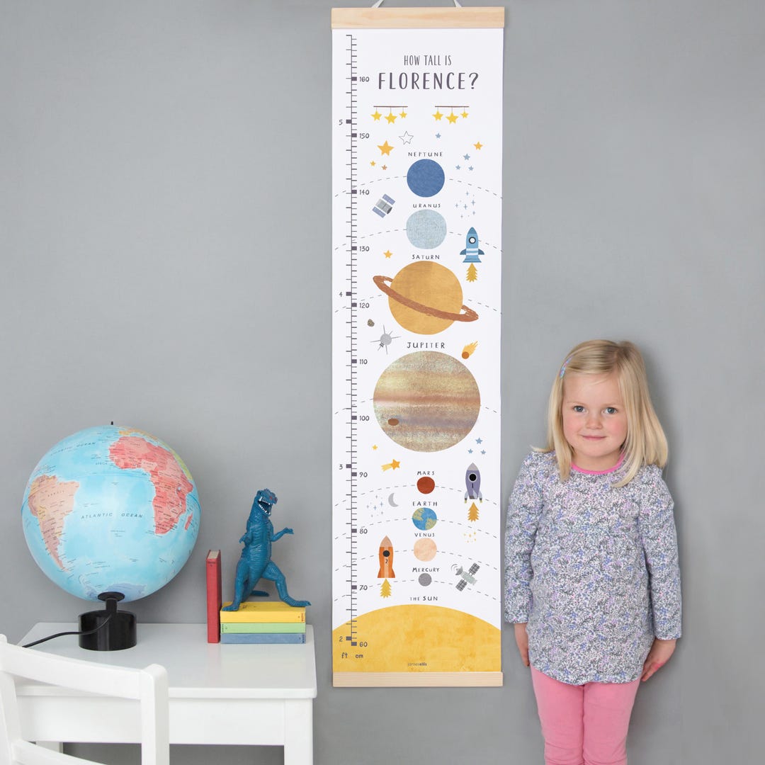 Personalised Solar System Height Chart - Etsy