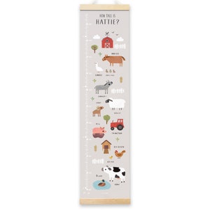 Personalised Farm Height Chart - Etsy