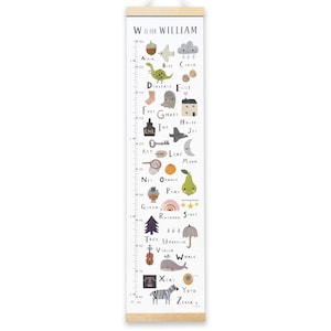 Personalised Alphabet Height Chart - Etsy