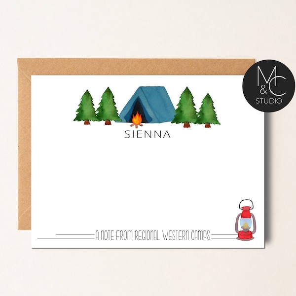 Camping Card - Etsy