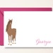 Horse Stationary Set, Personalized, Horse Notecards for Girls ...