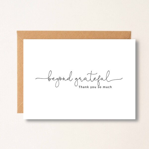 Grateful Card - Etsy