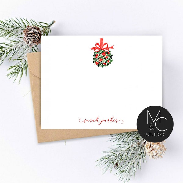 Christmas Personalized Note Cards - Etsy