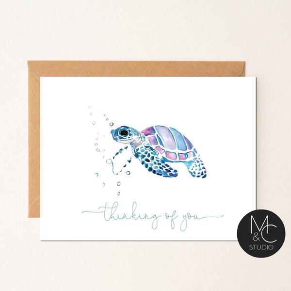 Turtle Card - Etsy