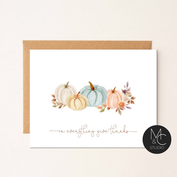 Thankful Card - Etsy