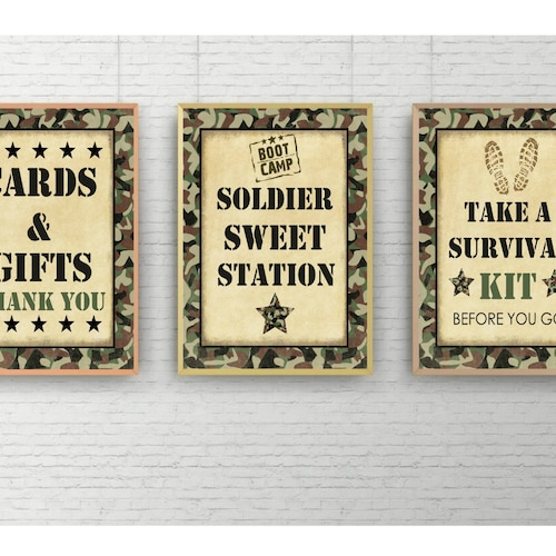 Camo Hero Army Military Camouflage Party Favor Boxes Set - Etsy