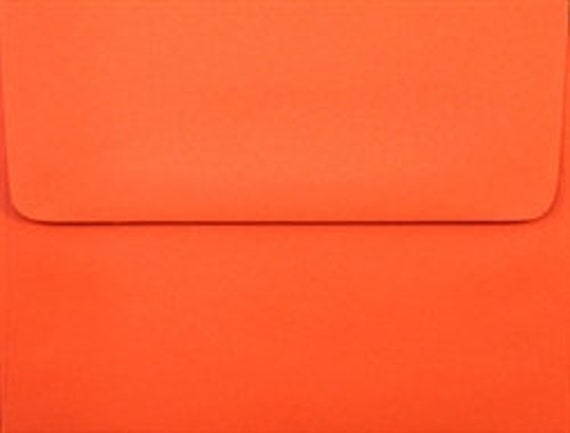 Pumpkin Orange A2 Envelopes - 25 pack, note card envelopes, holiday ...