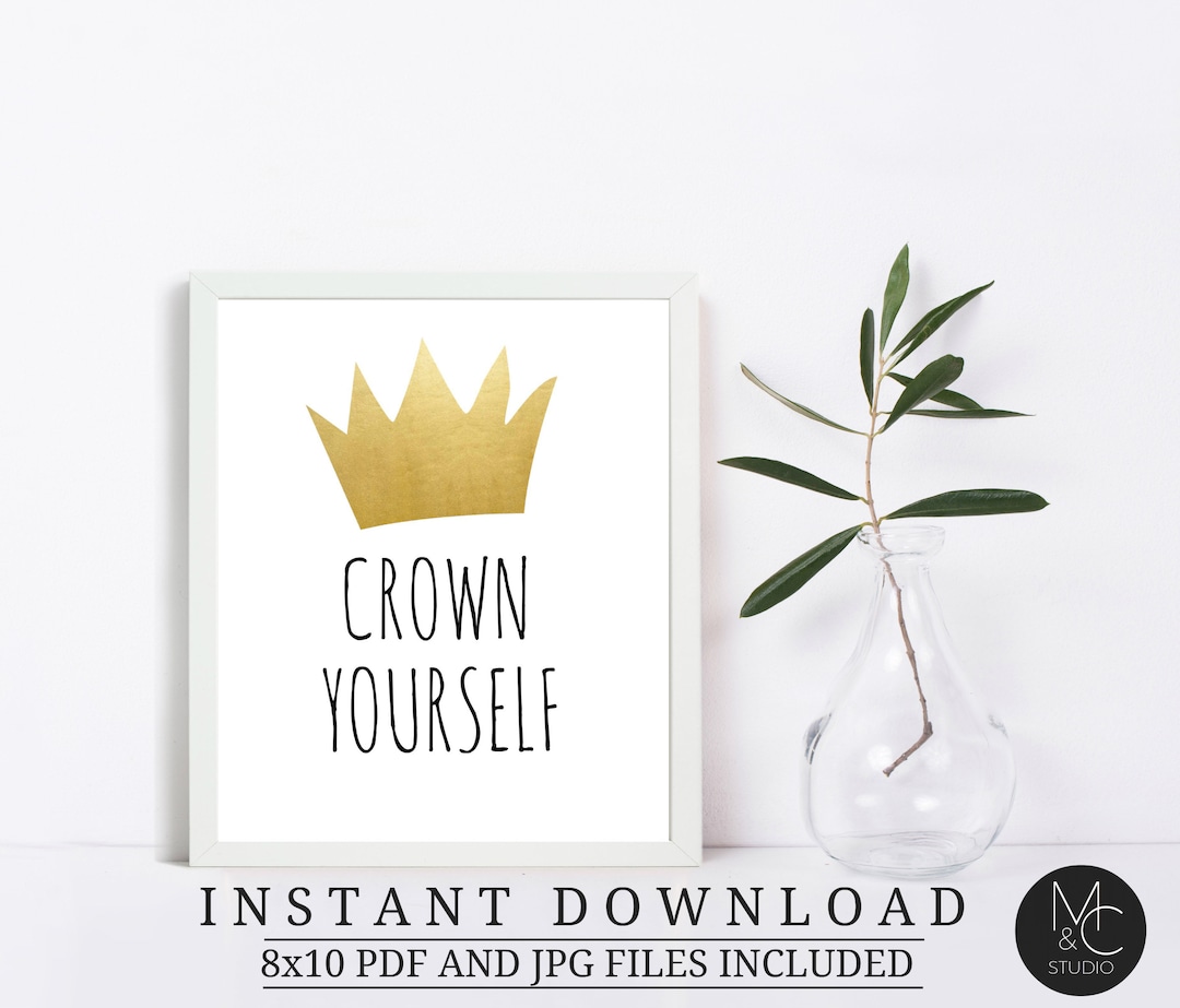 Crown Yourself 8"x10" Birthday Party Printable, Where the Wild Things ...