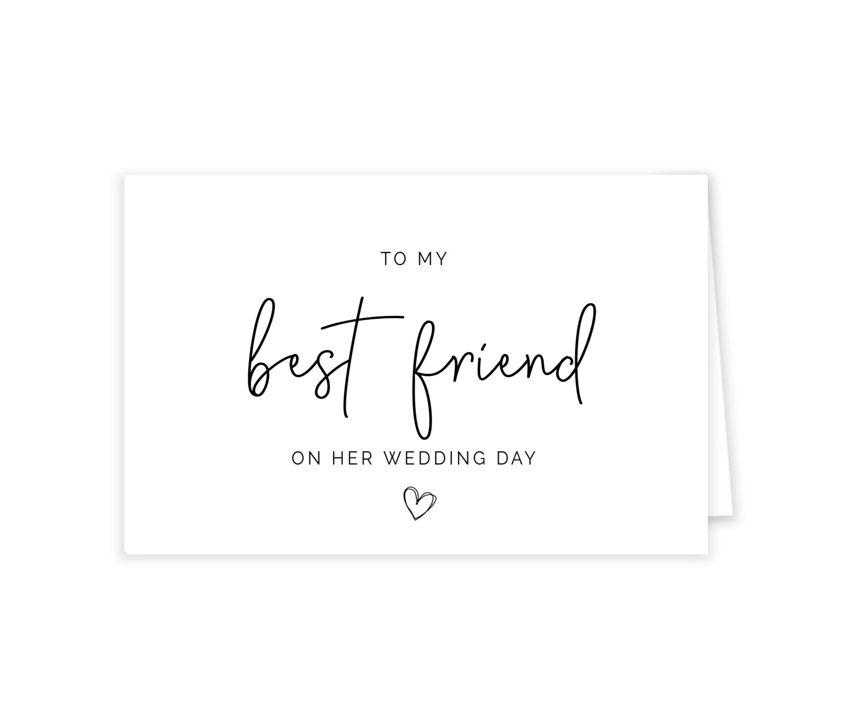 To My Best Friend On Her Wedding Day Card Best Friend Wedding Etsy UK to-my-best-friend-on-her-wedding-day-card-best-friend-wedding-etsy-uk