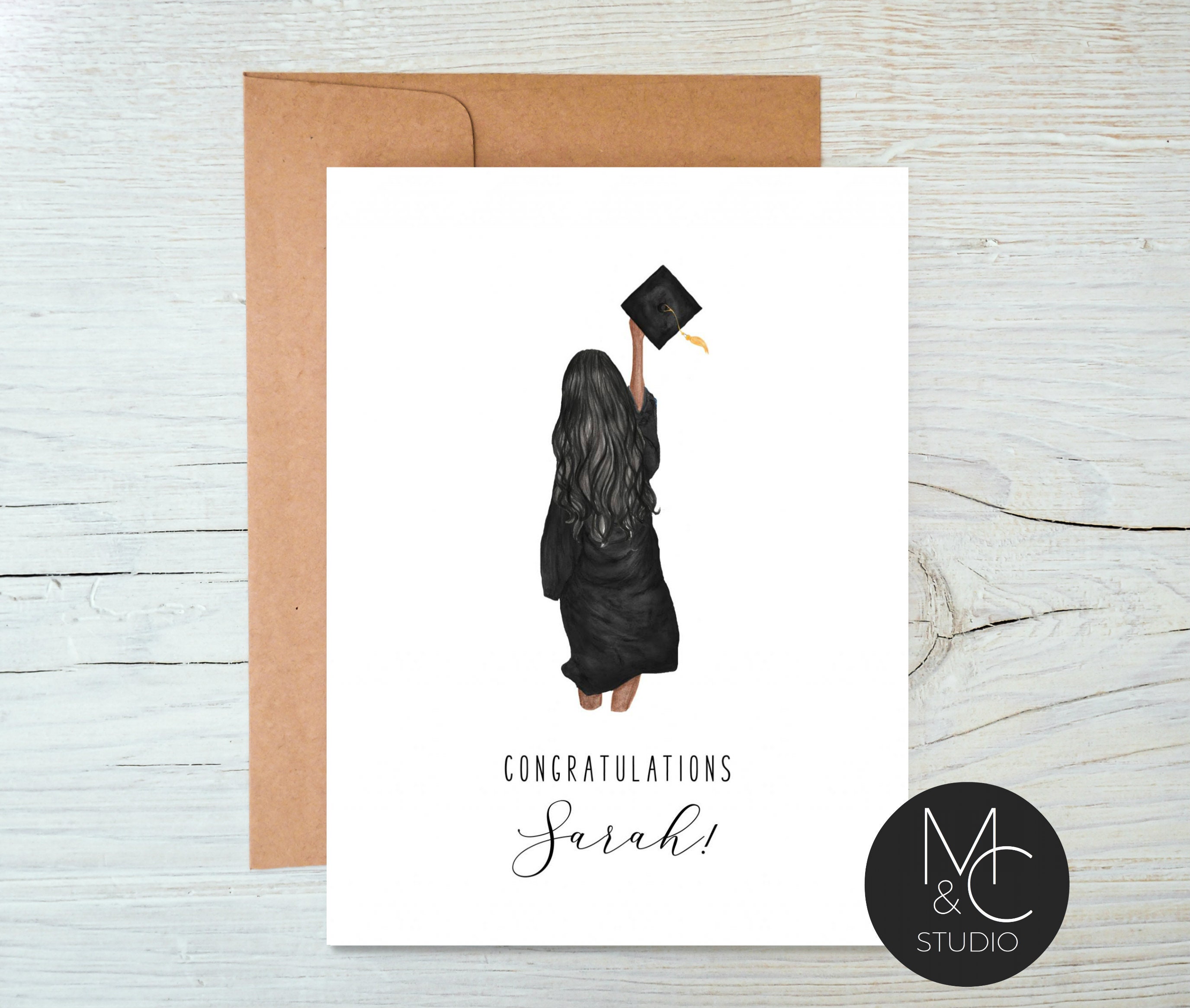 Personalized Graduation Card Class of 2021 With Kraft - Etsy