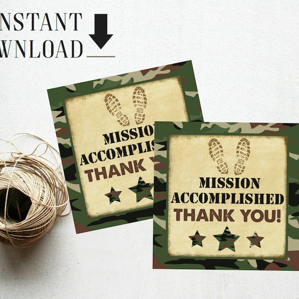 Mission Accomplished Stickers - Etsy