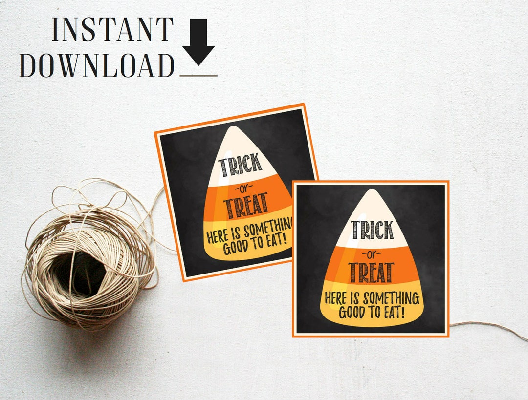 Halloween Favor Tags Gift Tags Happy Halloween Instant Download ...