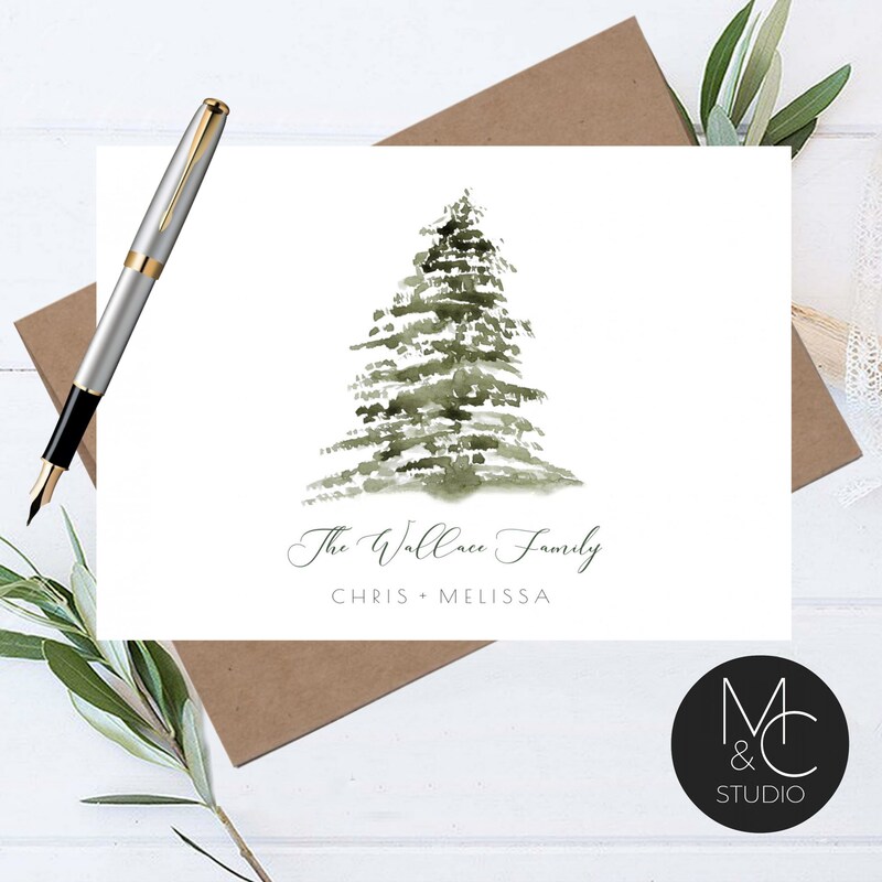 Evergreen Card - Etsy