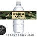 Army Drink Label, Water Bottle Labels Military Birthday Party, Army ...