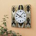 Gatsby Girl Art Deco Style Wall Clock Gatsby Girl Black Gold Retro ...