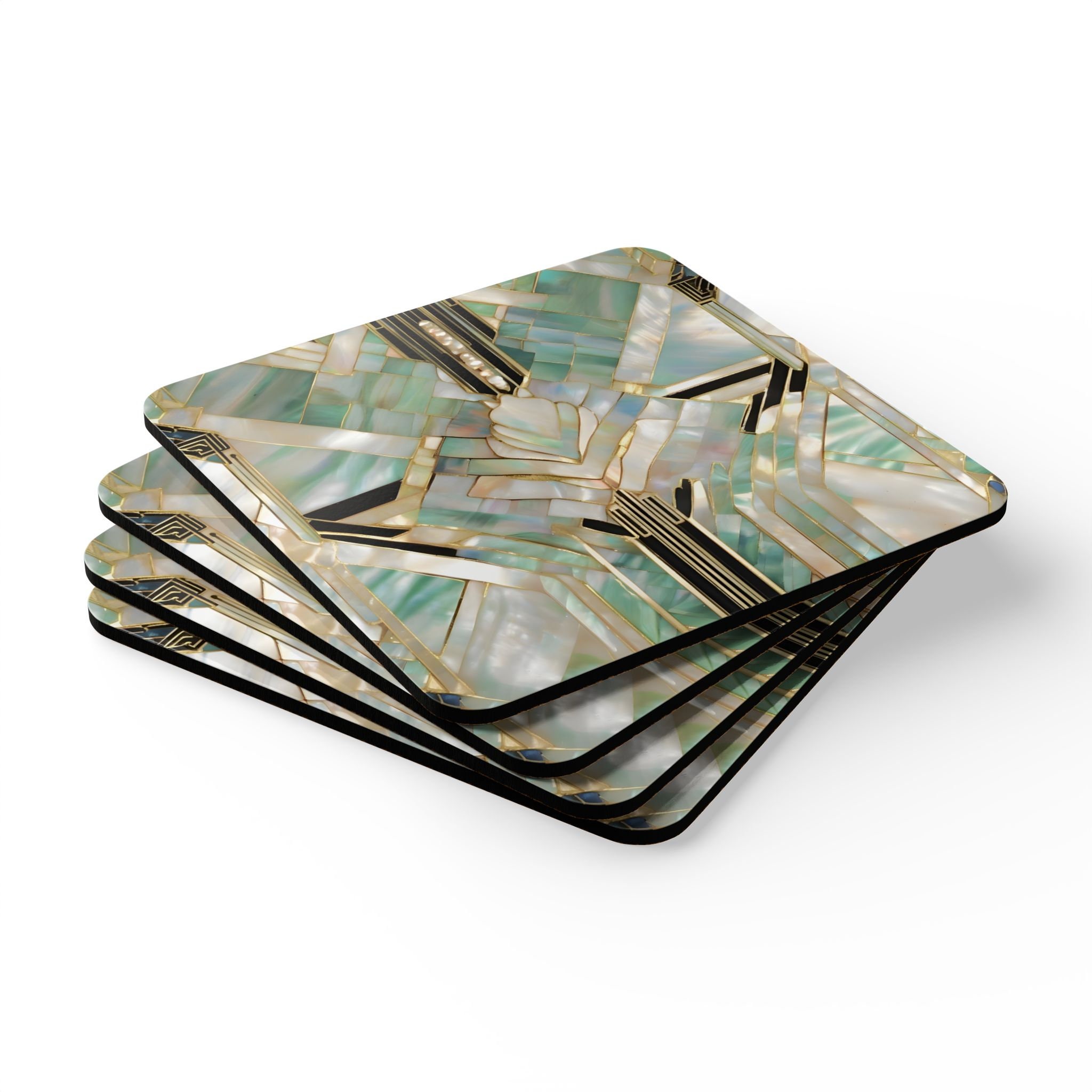 Gatsby Art Deco Coaster Set Art Deco Old Hollywood Inspired Coasters ...
