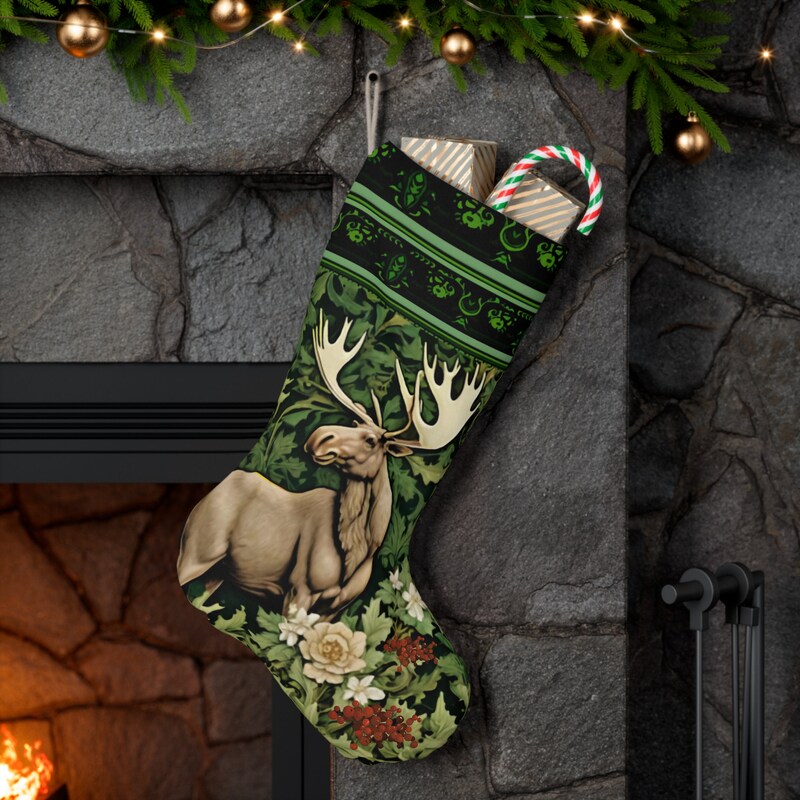 Moose Stocking - Etsy