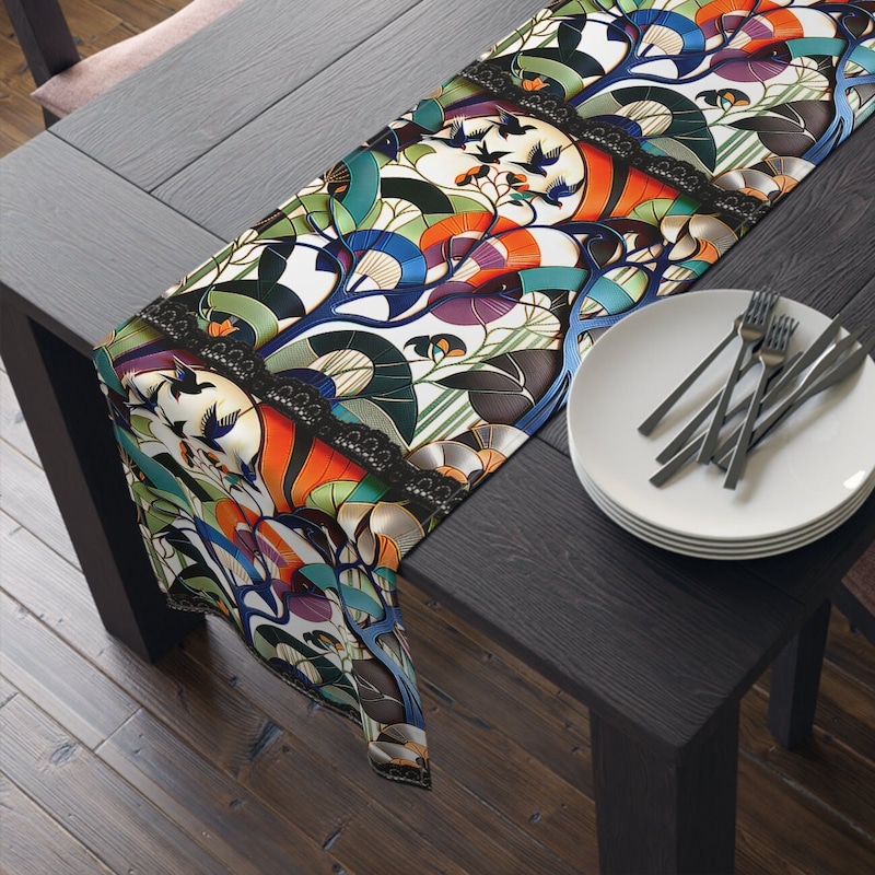 Asian Table Runner - Etsy