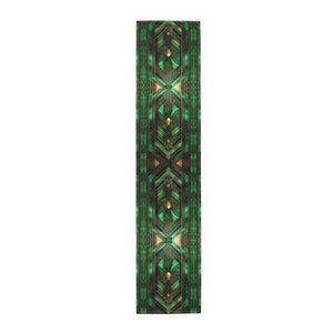Art Deco Gatsby Table Runner Aesthetic Green Gold Geometric Catsby ...