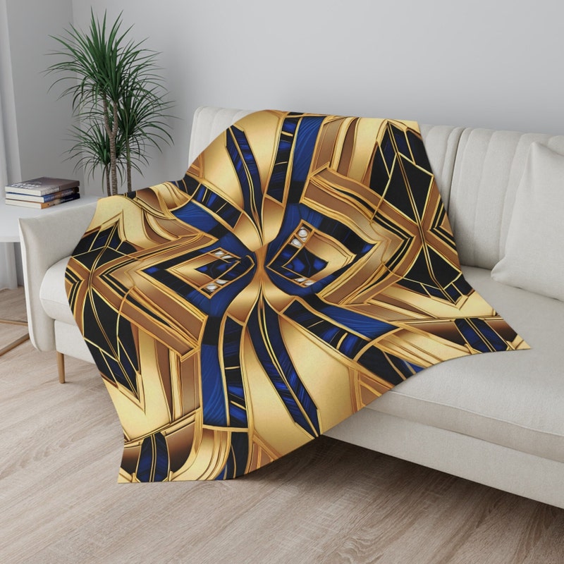 Royal Blue Throw Blanket - Etsy