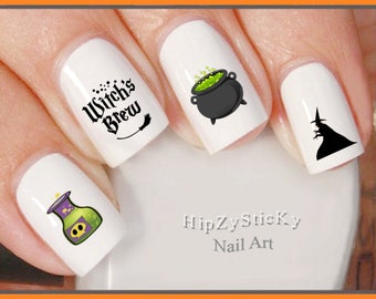 Witch Nail Decals - Etsy