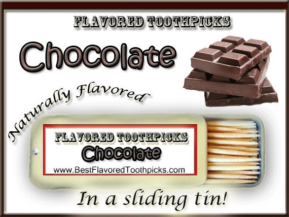 Chocolate Flavored Toothpicks 70 Flavors Grill Tools - Etsy
