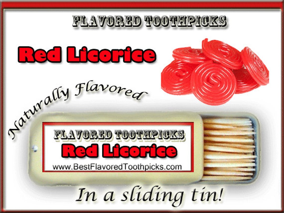 Red Licorice Flavored Toothpicks - 70+ Flavors! Candy, Sugar Free ...