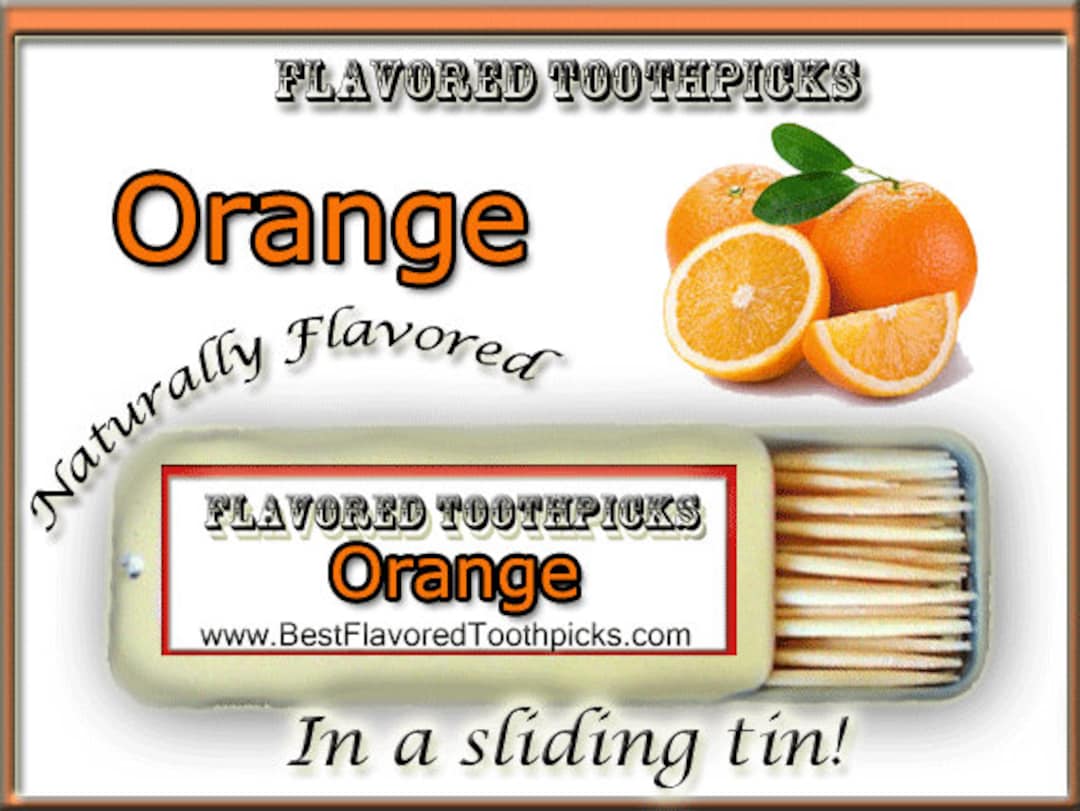 Orange Flavored Toothpicks - 70+ Flavors! Bachelorette Decoration ...