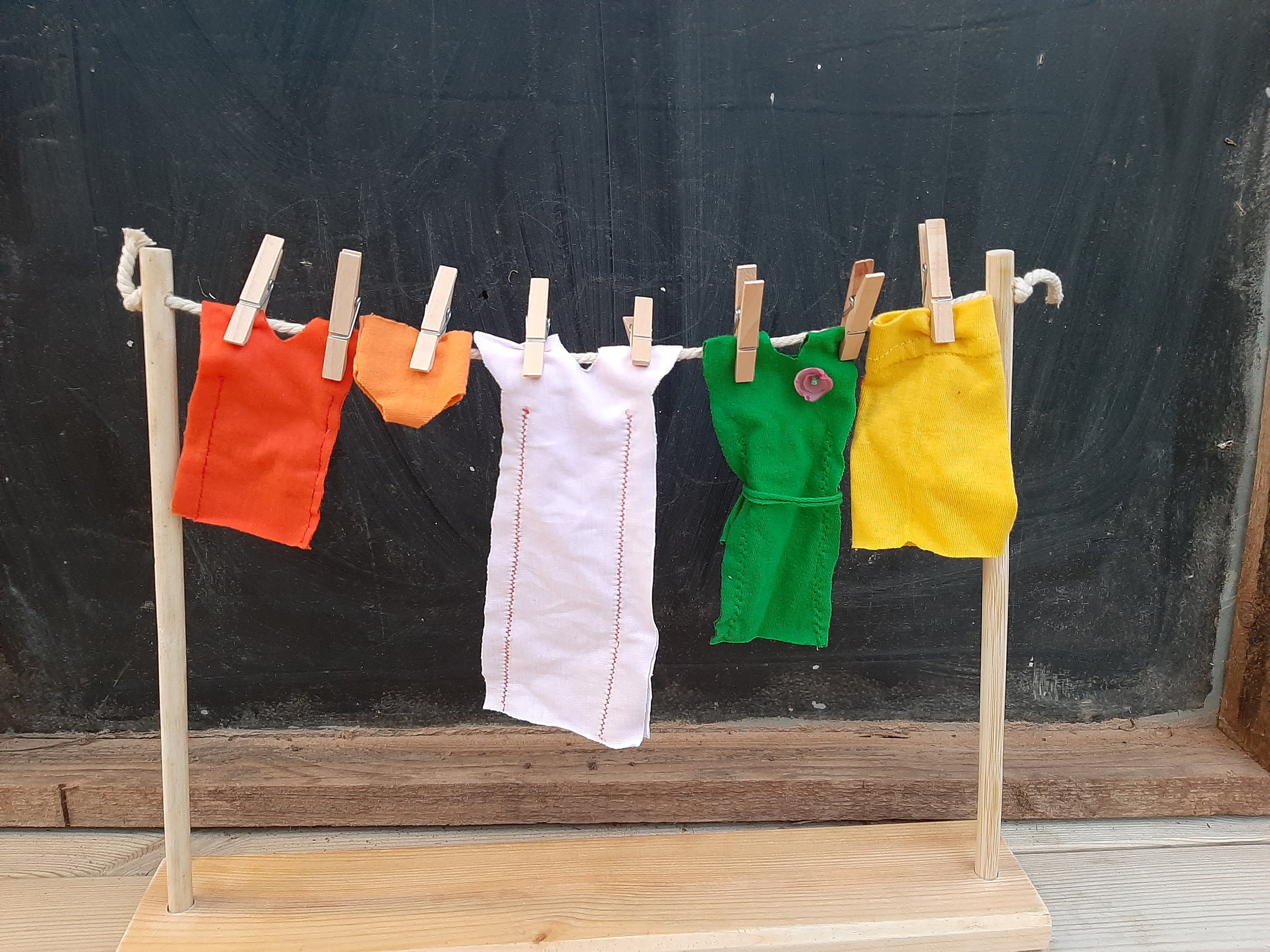 Toy Made From Clothesline Clipart