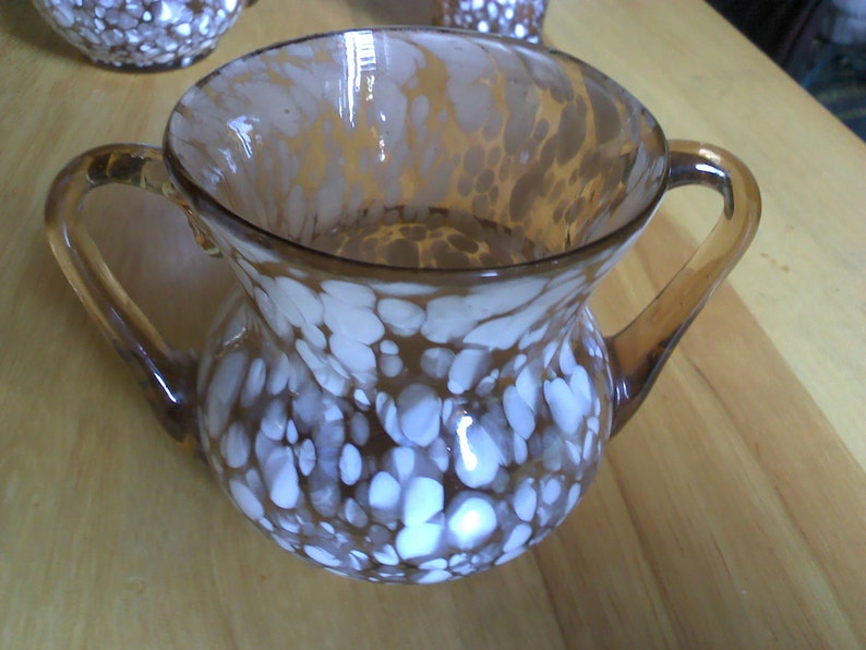 Vintage Pilgrim Glass Of Wv End Of Day Or Spatter Glass Etsy