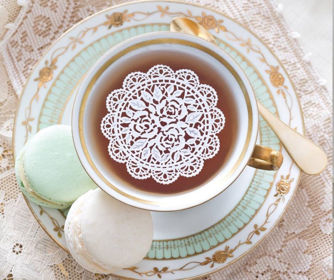 Edible Sugar Doilies: 2.75" Rosette Cake & Coffee Decor (12 Ct) - Etsy