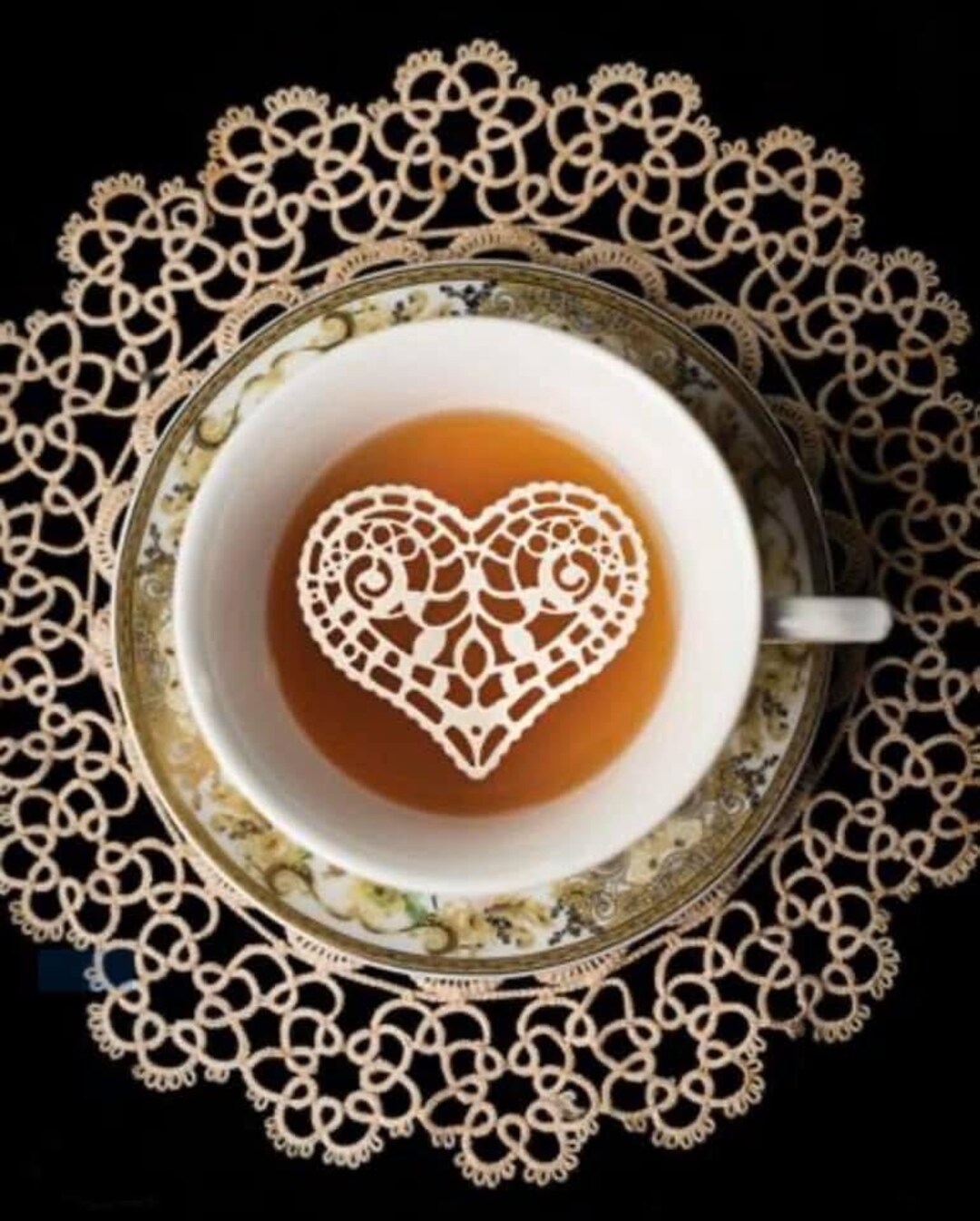 12 Heart Sugar Doilies 2.5" Edible Doily for Tea or Coffee - Etsy