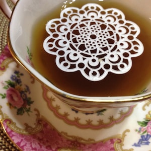 100 Sugar Doilies 2.5" Edible Aztec Doily Tea or Coffee Doilies Wedding ...