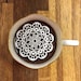 100 Sugar Doilies 2.5 Edible Aztec Doily Tea or Coffee Doilies Wedding ...
