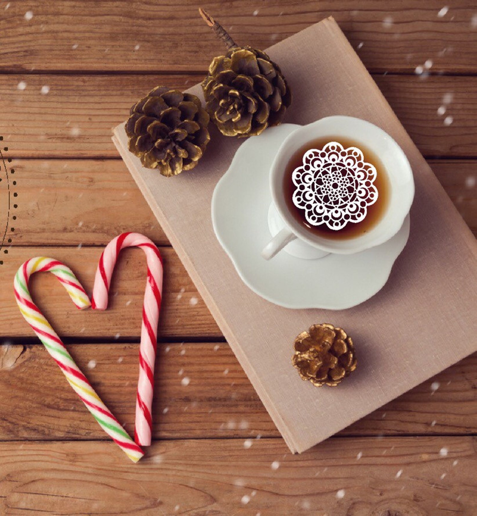 100 Sugar Doilies 2.5 Edible Aztec Doily Tea or Coffee | Etsy