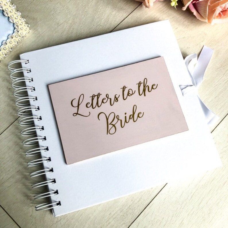 Letters to the bride book morning of the wedding gift. | Etsy