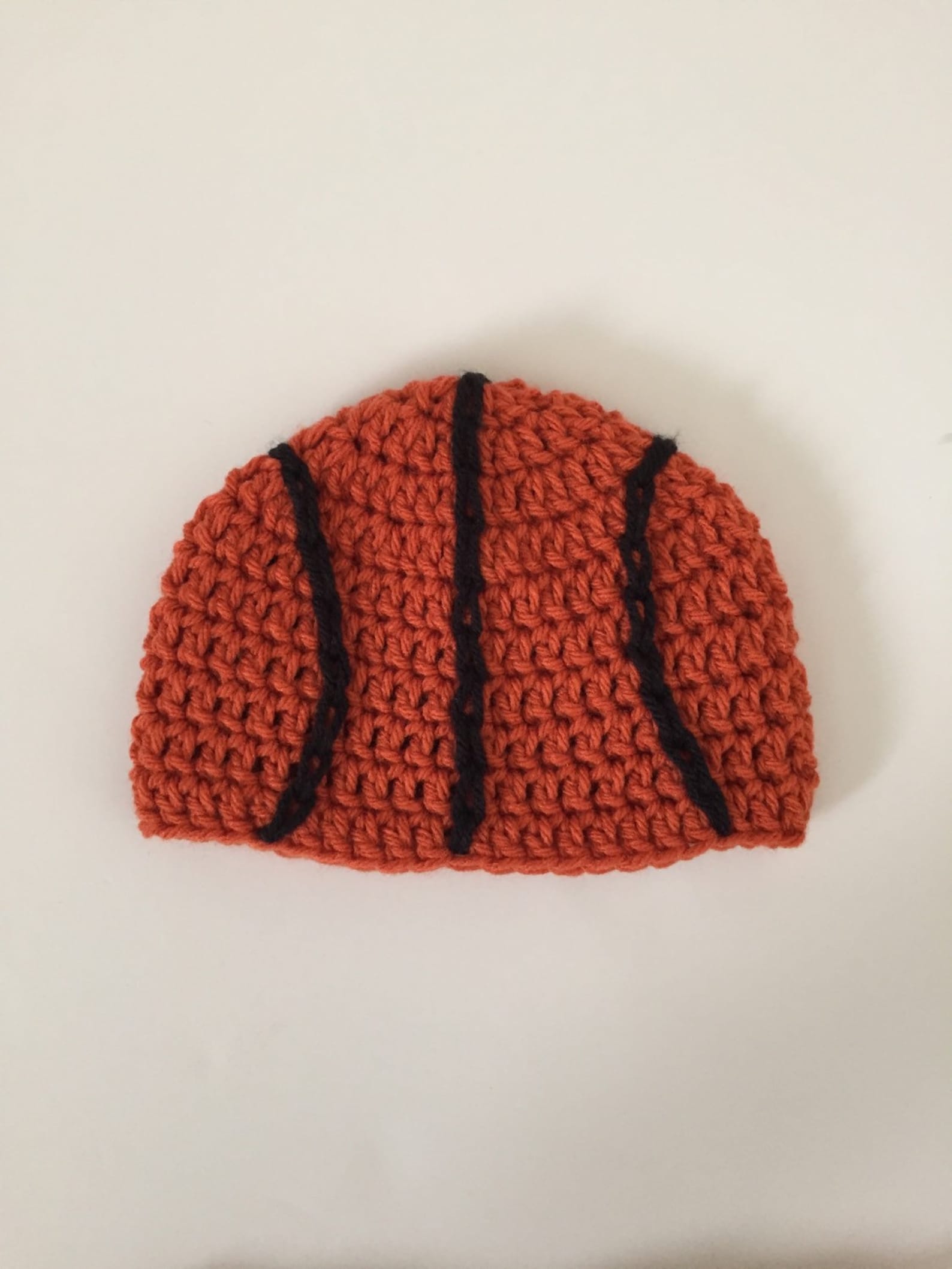 Crochet basketball hat and net Baby photography prop | Etsy