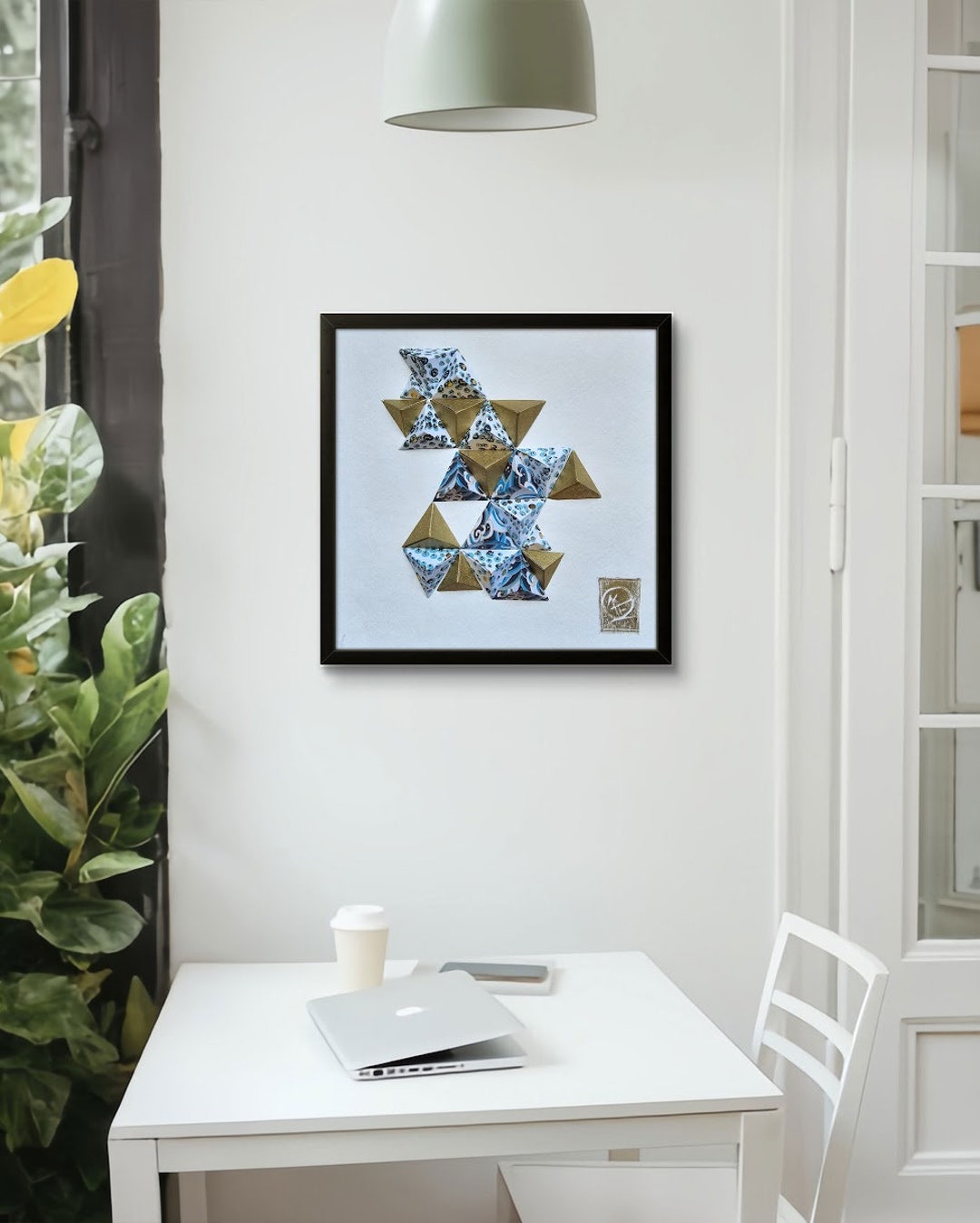 Down by the Sea 3D Origami Painting - Etsy