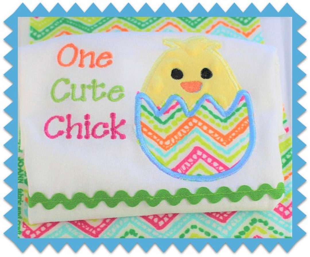 Easter Cute Chick Applique for One Cute Chick Embroidery Machine File ...
